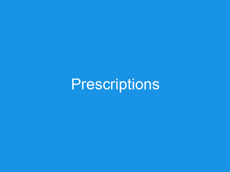 Prescriptions - Lakenheath Surgery